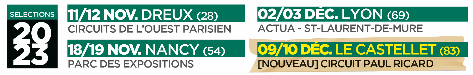 RALLYE JEUNES YACCO FFSA DÉMÉNAGE AU PAUL RICARD